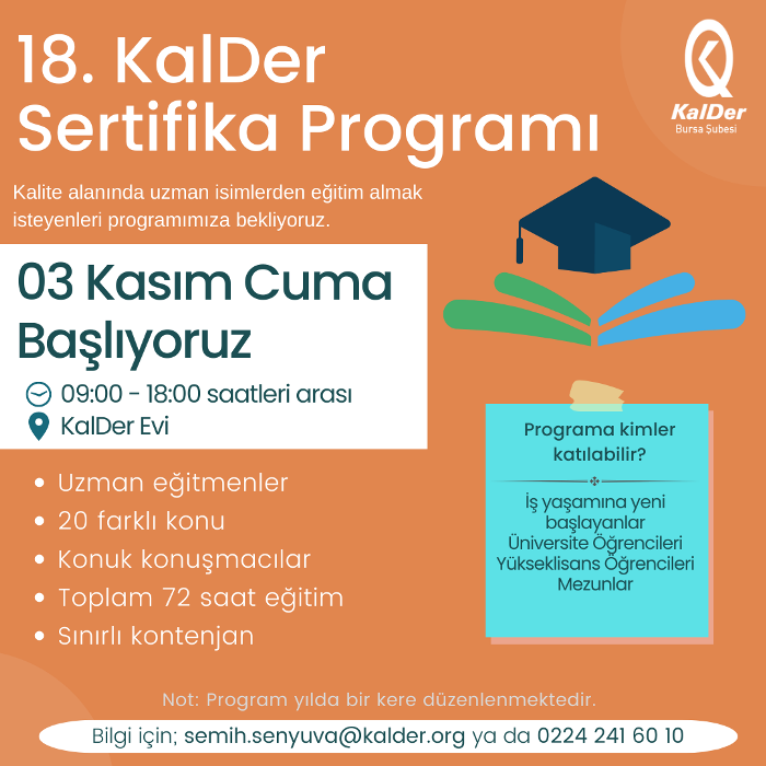 KALDER BURSA SUBESİ E-BÜLTEN